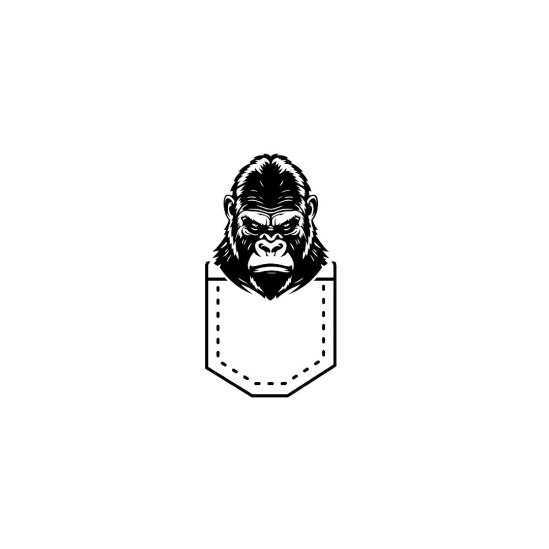 Gorilla Svg Pocket Gorilla Svg T-shirt Gorilla T-shirt - Etsy