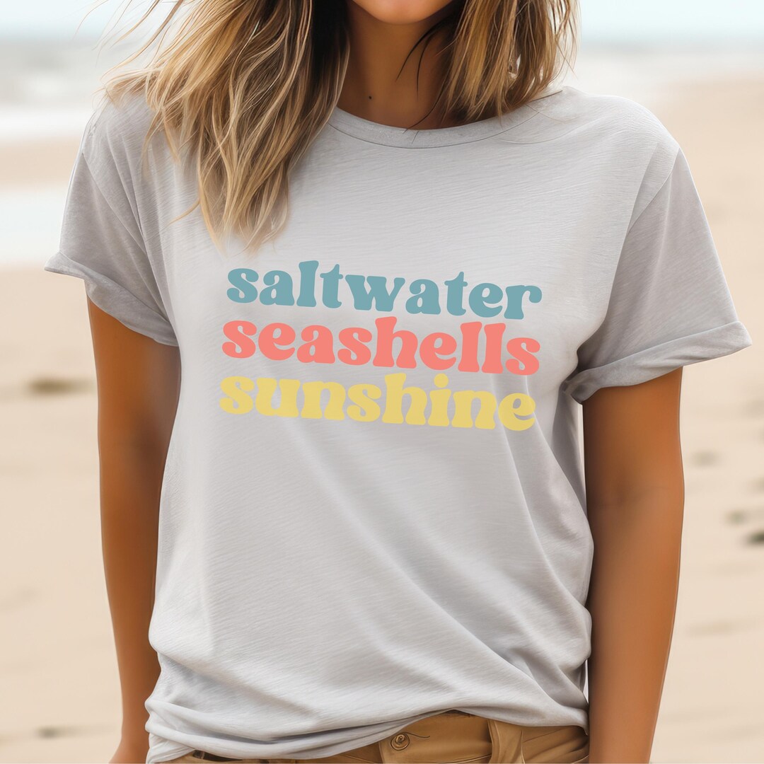 Saltwater Svg, Saltwater Png, Seashells Svg, Seashells Png, Sunshine ...