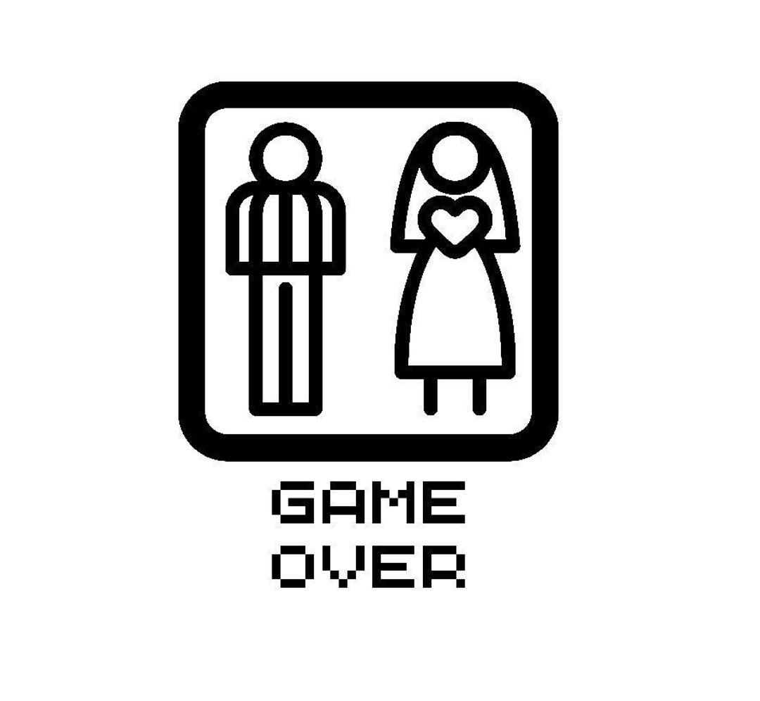Game Over Svg, Just Married Svg, Wedding Svg, Marriage Svg,vector File ...