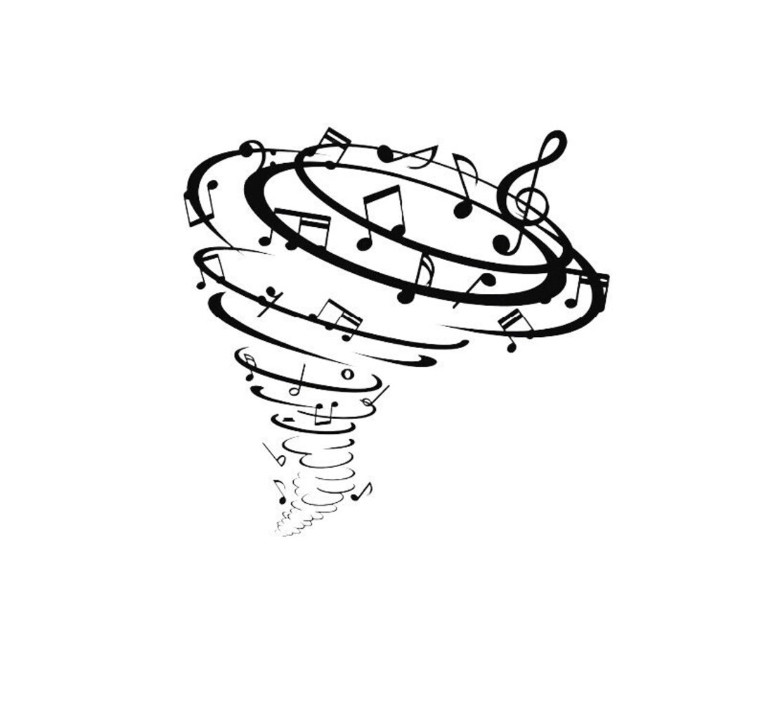 Tornado Svg, Musical Tornado Svg, Twister Svg, Music Notes Svg, Treble ...