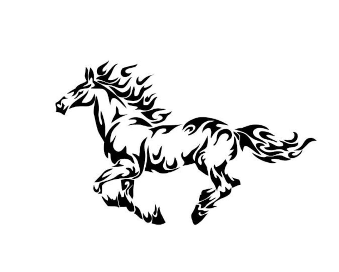 Horse Svg, Flaming Horse Svg, Horse in Flames Svg, Galloping Svg, Farm ...