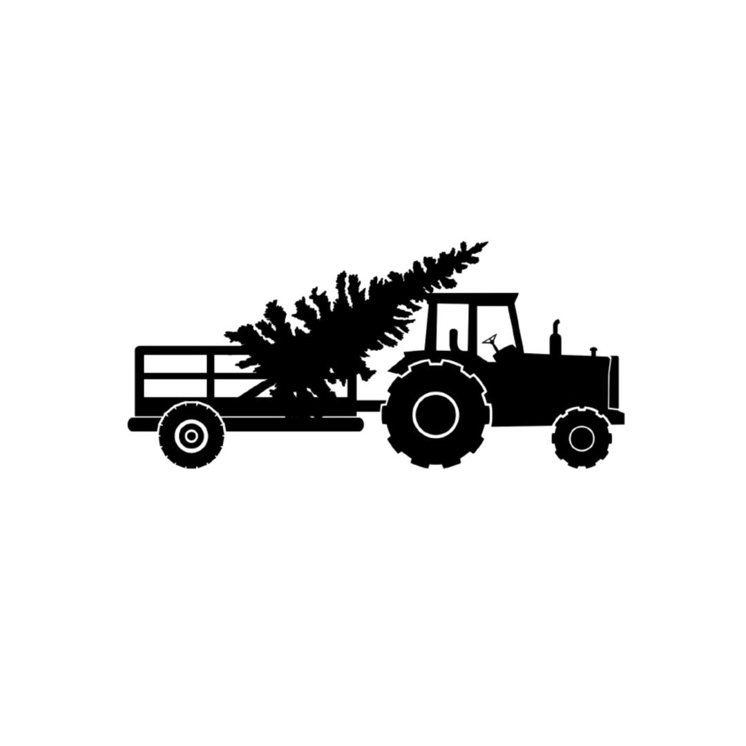 Christmas Tree Tractor SVG, PNG, DXF (digital Download) - Etsy