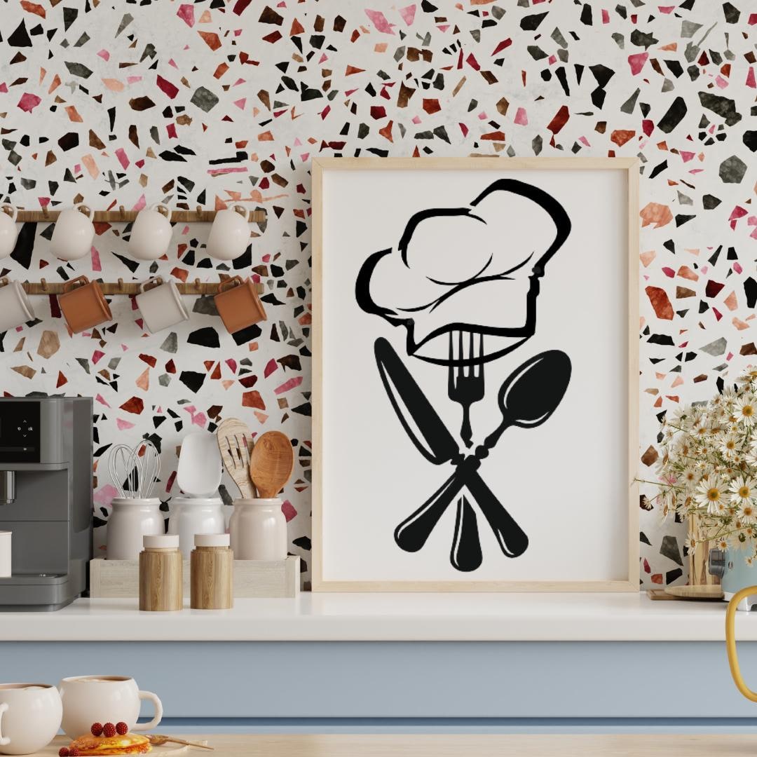 Chef Svg, Kitchen Svg, Chef Hat Svg, Fork Svg, Spoon Svg, Knife Svg ...