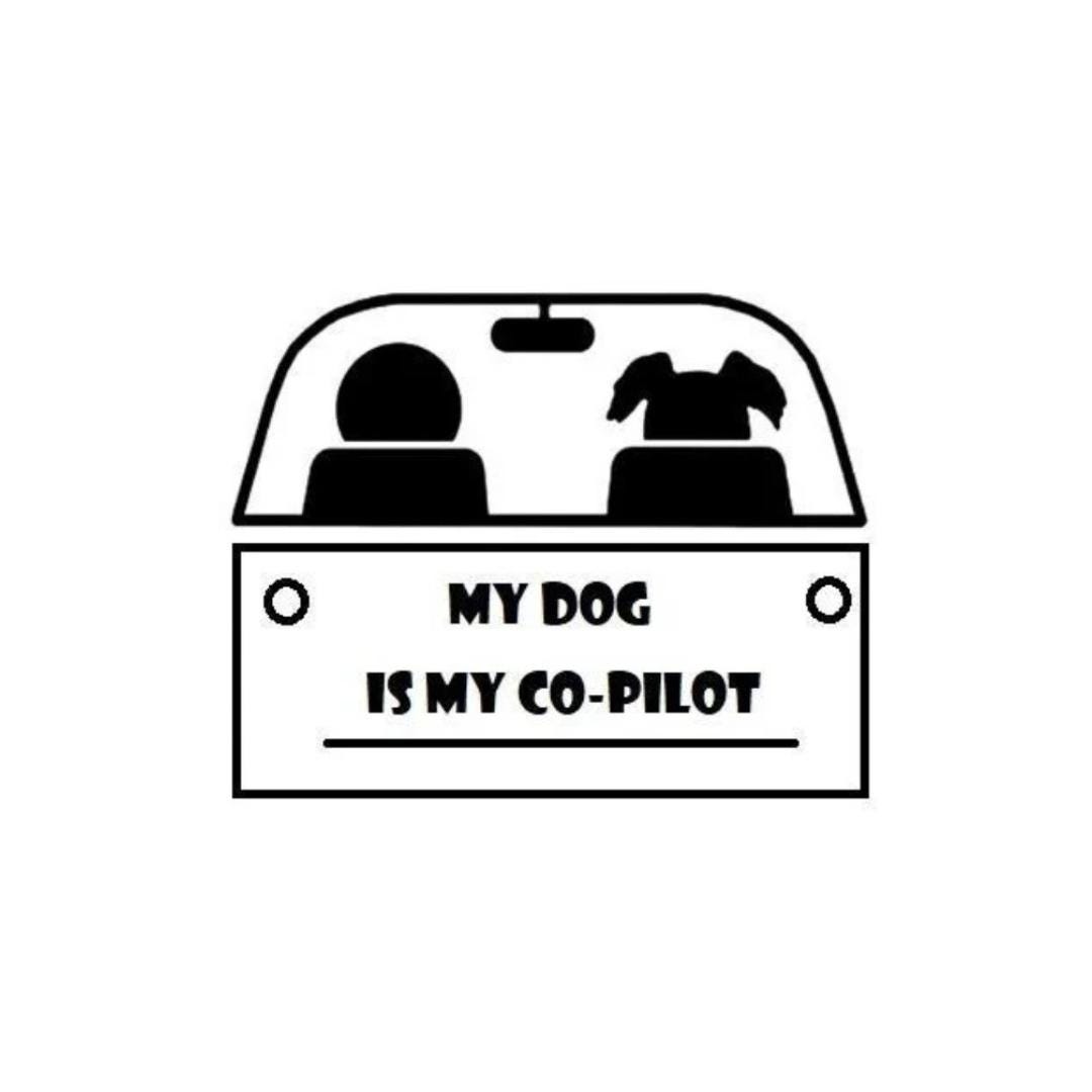 Dog Co-pilot SVG: Funny Car Decal, Vehicle Clipart (digital Download ...