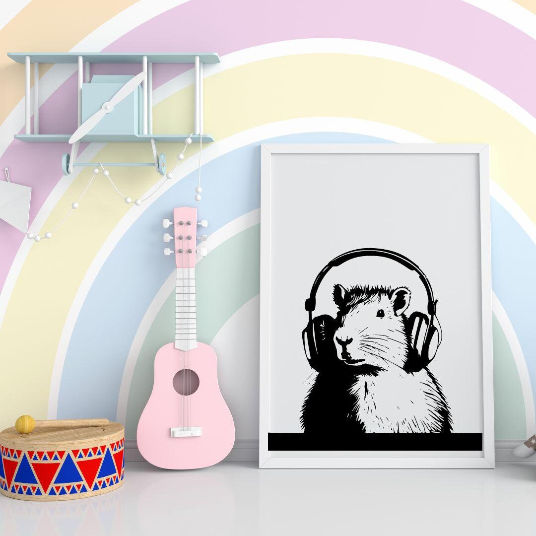 Capivara svg, capivara clipart, capivara headset svg, capivara music ...