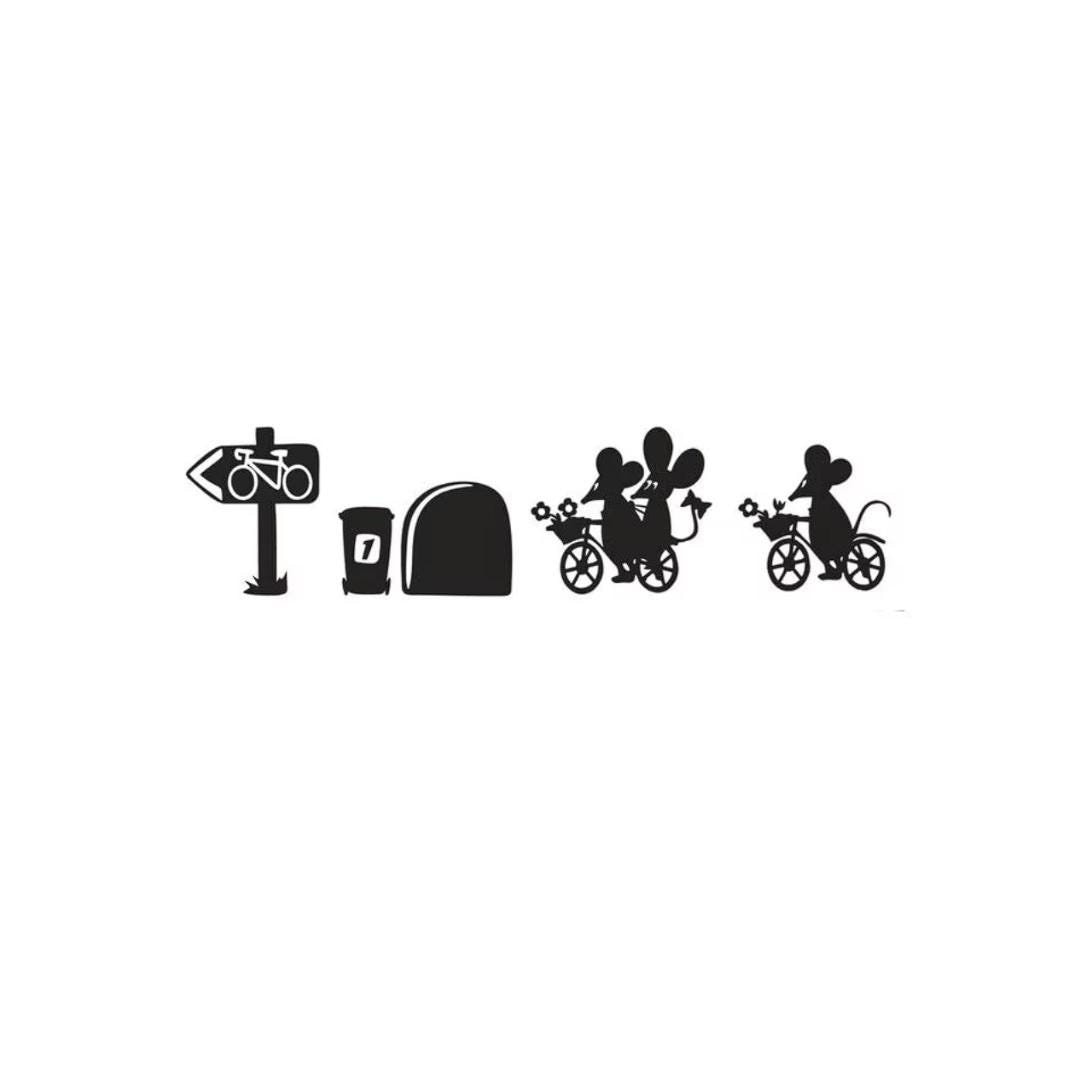 Mousehole Svg, Baseboard Svg, Mouse Family Svg, Mouse on Bicycle Svg ...