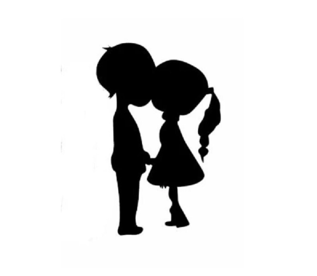 First Love Svg, Boy and Girl Kissing Svg, Love Svg, Cut Girl Svg, Cute ...