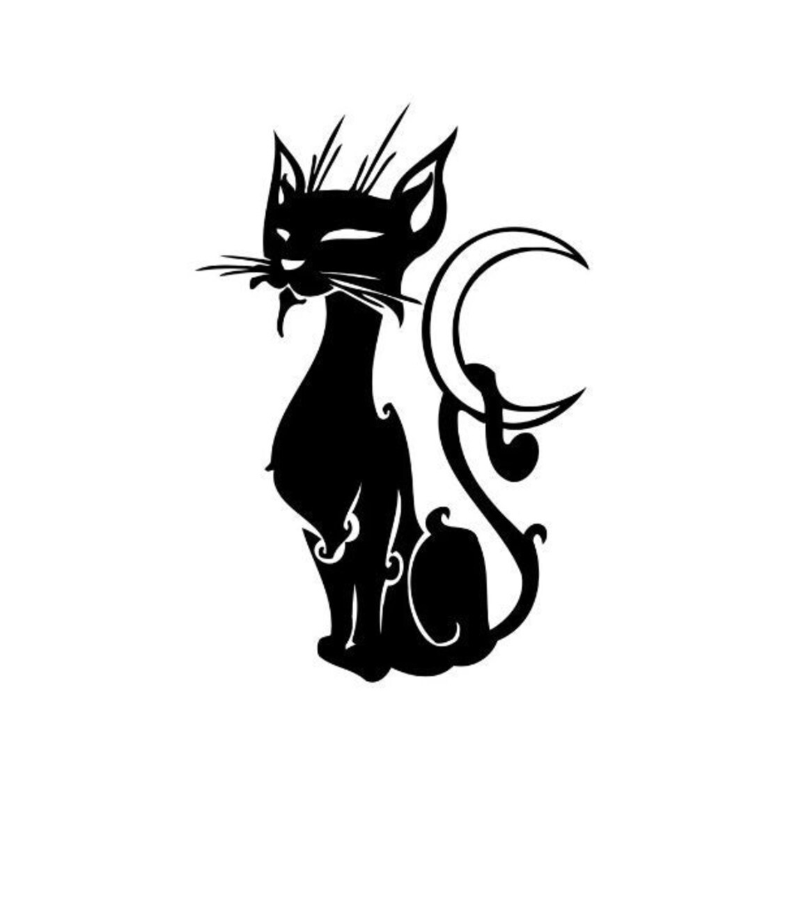 Cat Svg Cat and Moon Svg Cat Lassoes Moon Svg Vector File - Etsy