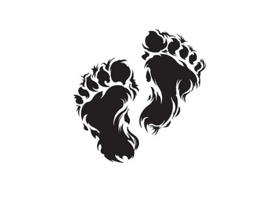 Bigfoot Hairy Sasquatch Feet Footprints Vector File in SVG - Etsy