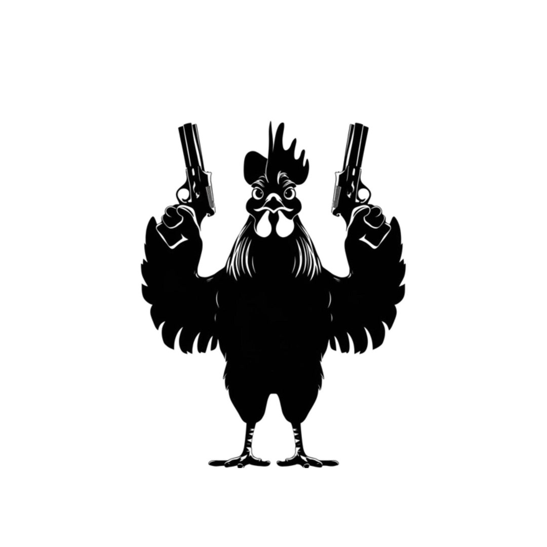 Rooster Svg, Rooster With Guns Svg, Rooster With Pistols Svg, Funny ...