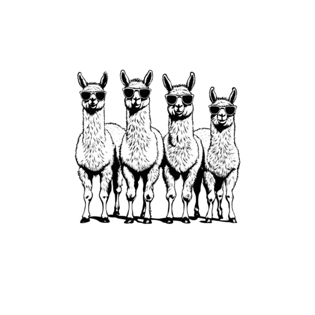 Llamas Svg, Llama Svg, Alpaca Svg, Farm Animal Svg, Cool Llamas Svg ...