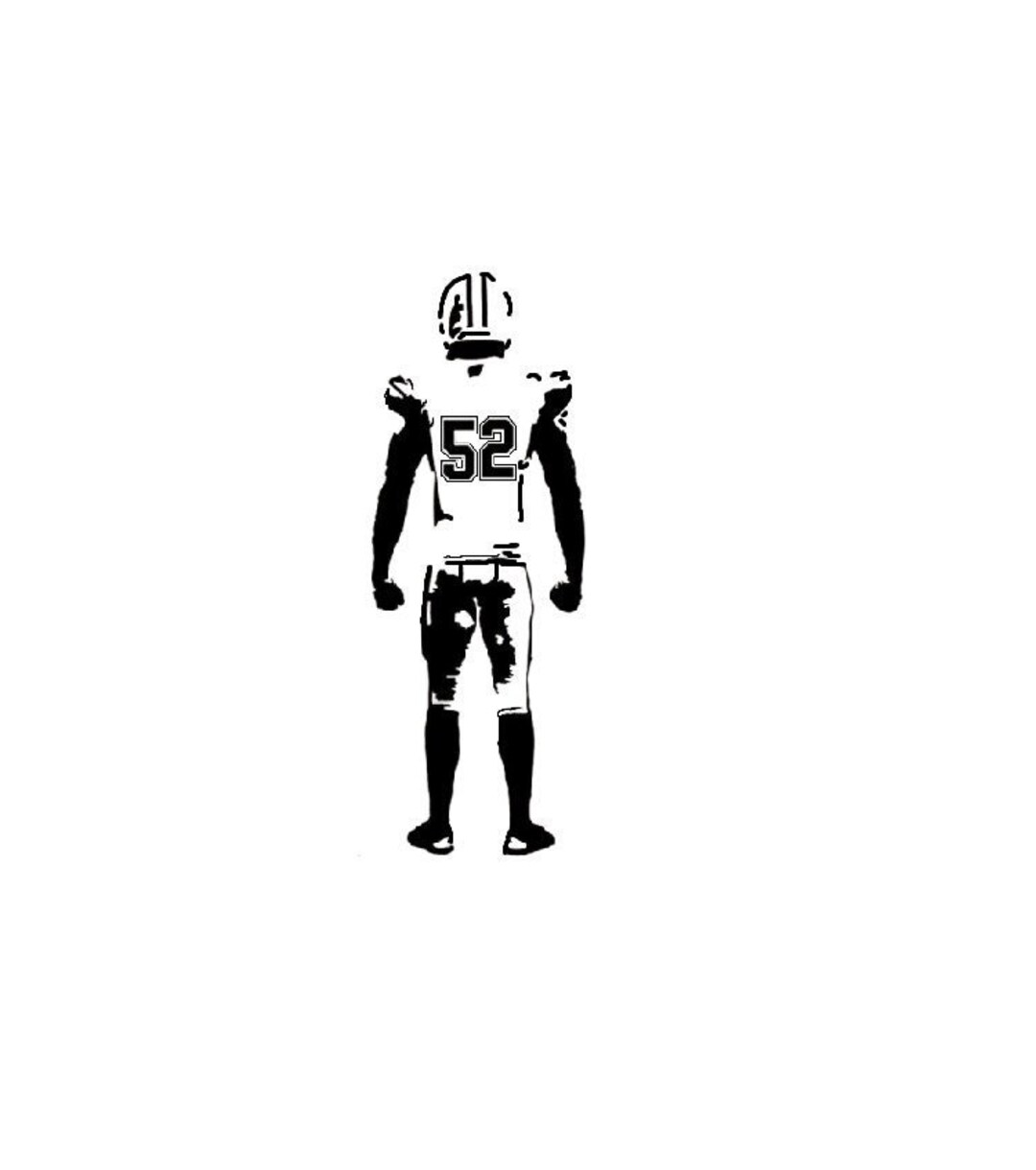 Football Player Svg Football Svg Sports Svg Defense Svg - Etsy
