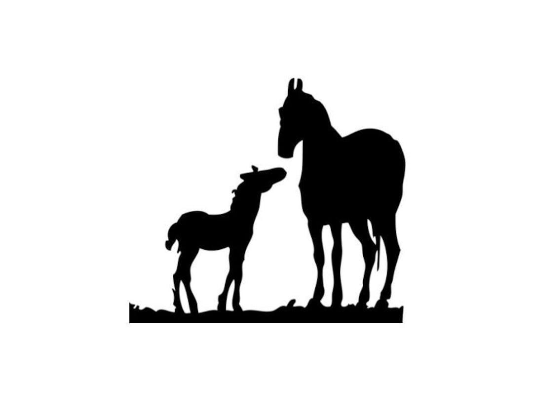 Horse and Colt Svg, Mare Svg, Horse Svg, Colt Svg, Farm Animals Svg ...