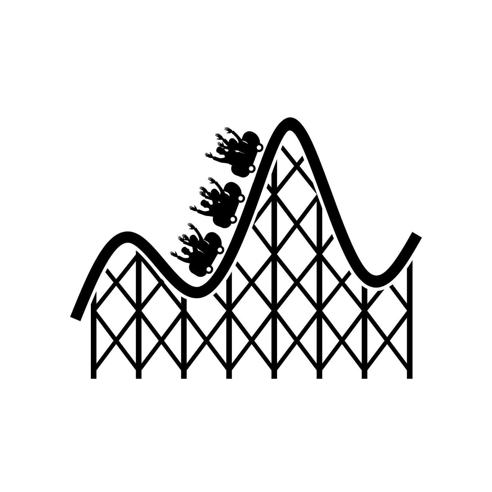 Roller Coaster SVG: Carnival Ride Cut File (digital Download) - Etsy