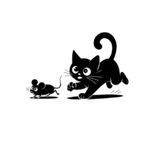 Cat and Mouse Svg, Cat and Mouse Png, Cat Svg, Cat Png, Kitten Svg ...