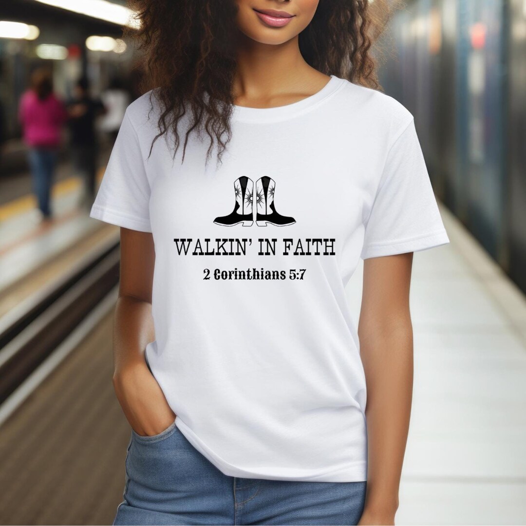 Walking in Faith Svg, Cowboy Boots Svg, Cowboy Faith Svg, Christian Svg ...