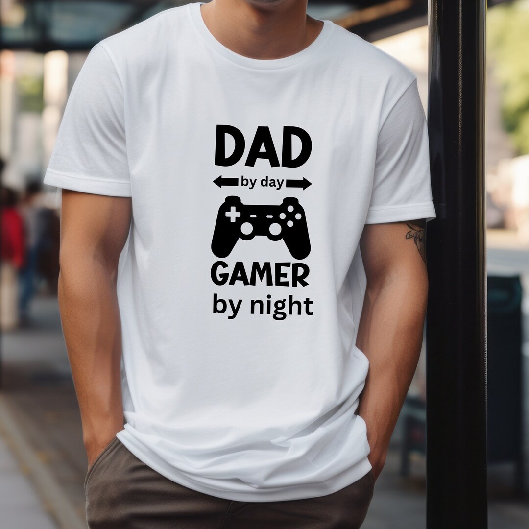 Dad Svg, Dad by Day Svg, Gamer Svg, Gamer by Night Svg, Dad Gamer Svg ...