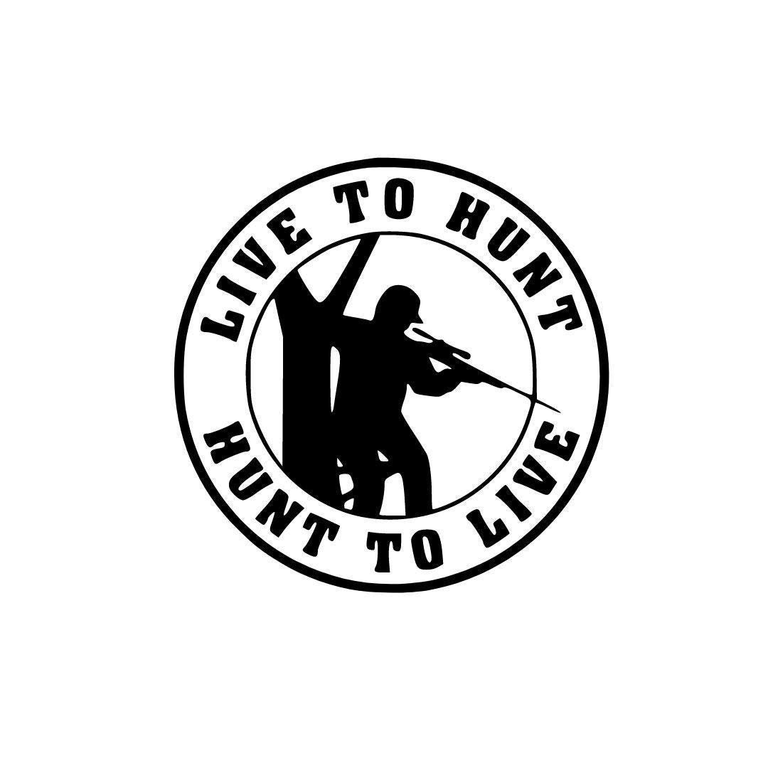 Live to Hunt SVG: Hunter Silhouette, Outdoors Design (digital Download ...