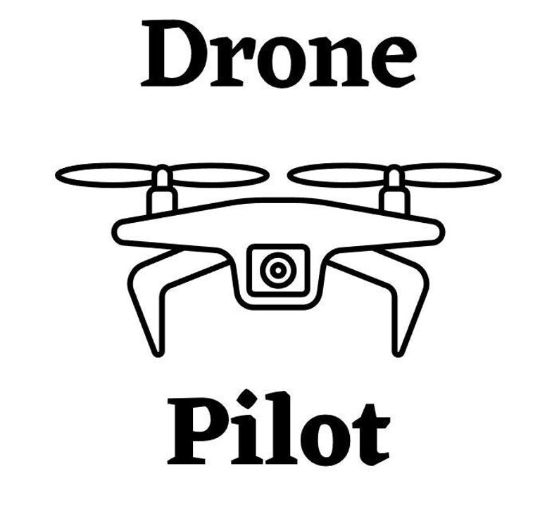 Drone Pilot Svg Vector File For Cutting Machines Not A Decal Etsy