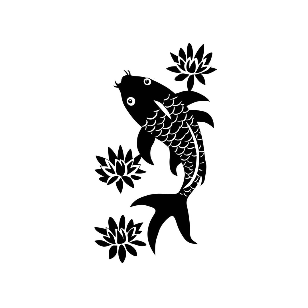 Buy Koi Svg, Koi Fish Svg, Fish Svg, Pond Fish Svg, Lily Pads Svg, Koi ...