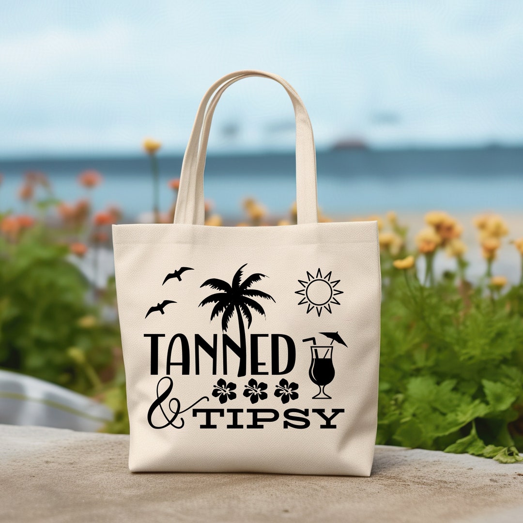 Tanned and Tipsy Svg, Tanned Svg, Tipsy Svg, Vacation Svg, Beach Svg ...
