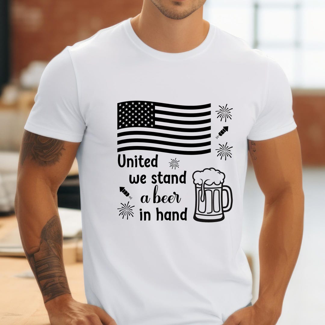 United We Stand Svg, United Svg, Beer Svg, Beer in Hand Svg, Fourth Svg ...
