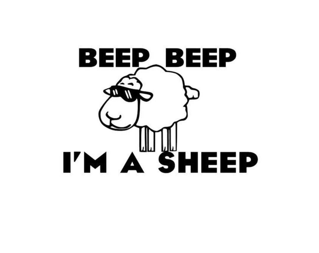 Beep, Beep I'm a Sheep Svg, Funny Sheep Svg, Sheep Svg, Beep Beep Svg ...