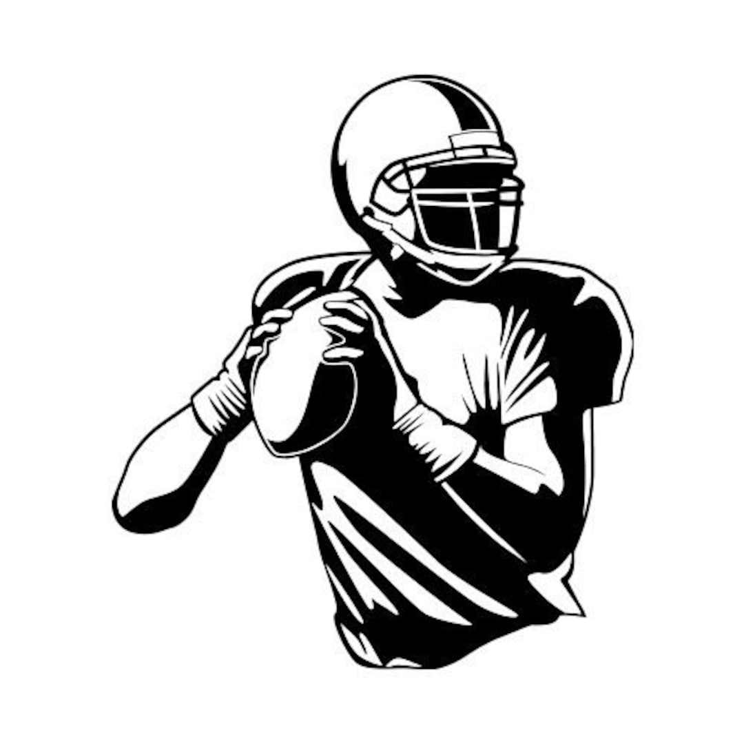 Football Player Svg, Football Svg, Quarterback Svg, Sports Svg, Vector ...