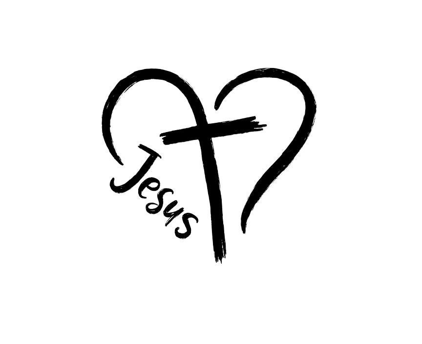 Svg Jésus croix svg svg coeur amour svg svg chrétien foi - Etsy France