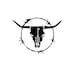 Barbed Wire Cow Skull SVG: Western Bull Skull Vector (digital Download ...
