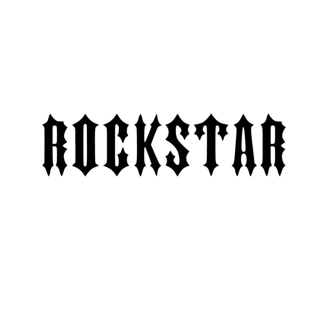 Rockstar Letter SVG Clipart: Music Design (digital Download) - Etsy