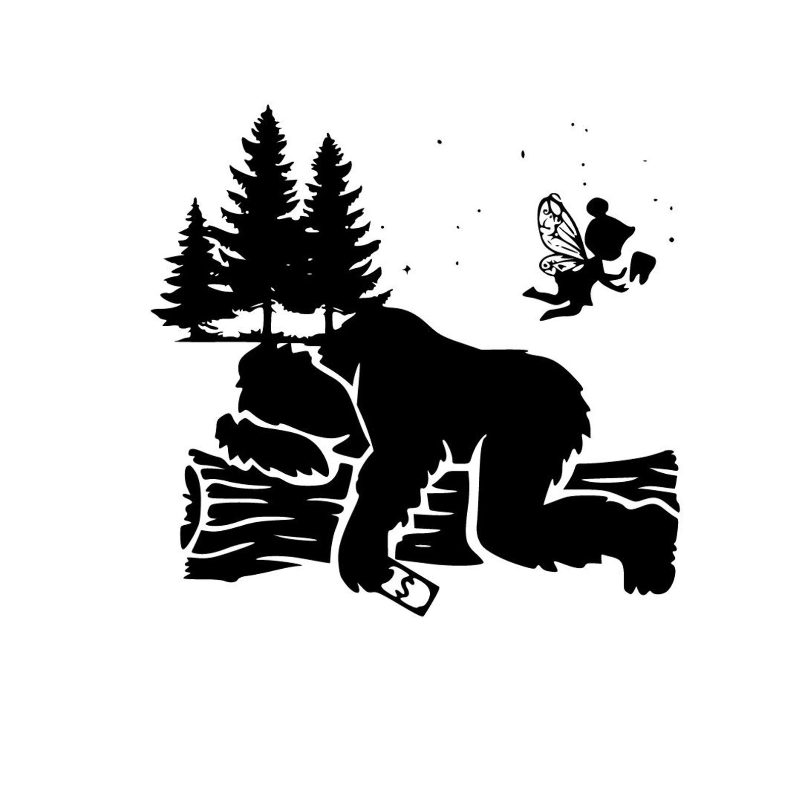 Funny Bigfoot and Tooth Fairy SVG: Sasquatch Silhouette (digital ...