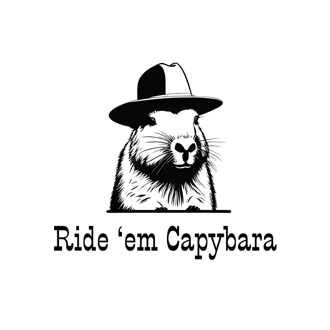Capybara Svg, Cute Capybara Svg, Cowboy Svg, Cowboy Capybara Svg, Ride ...