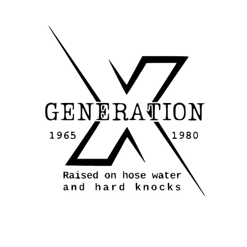 Gen X SVG: Funny Generation X Design (digital Download) - Etsy