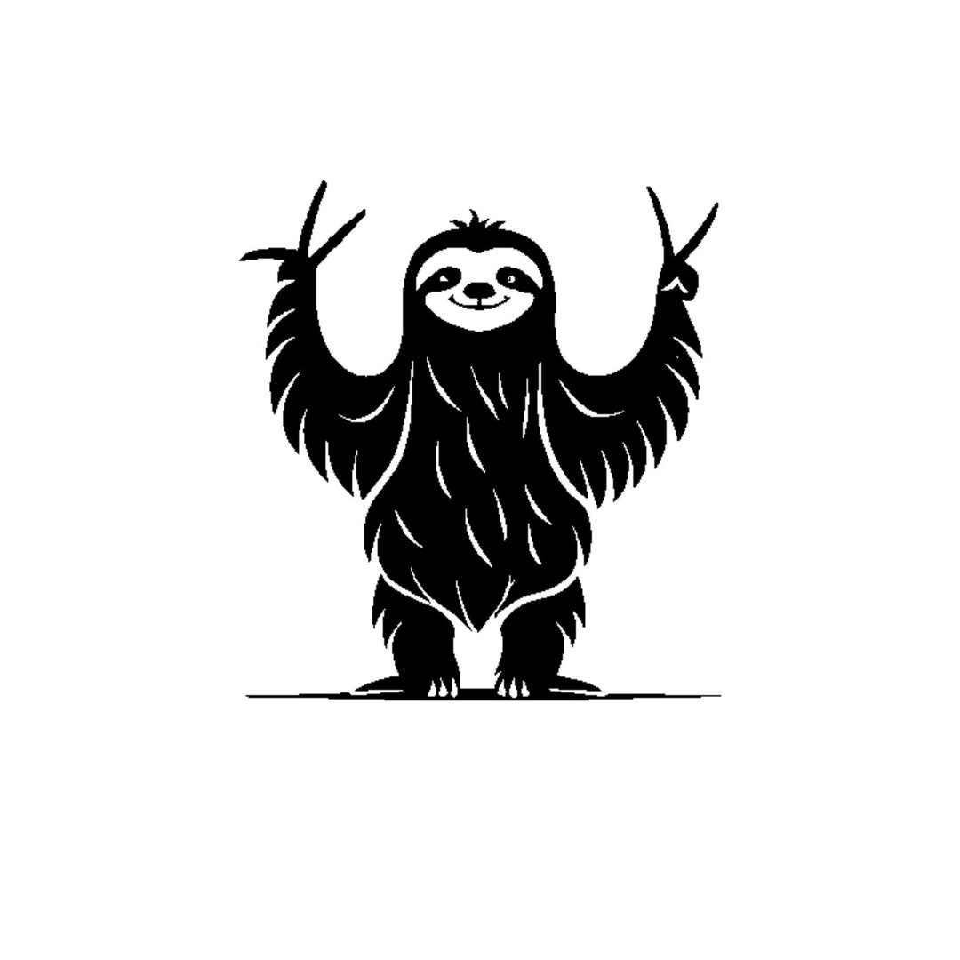 Sloth Svg, Funny Sloth Svg, Peace Sign Svg, Peace Svg, Sloth Clipart ...