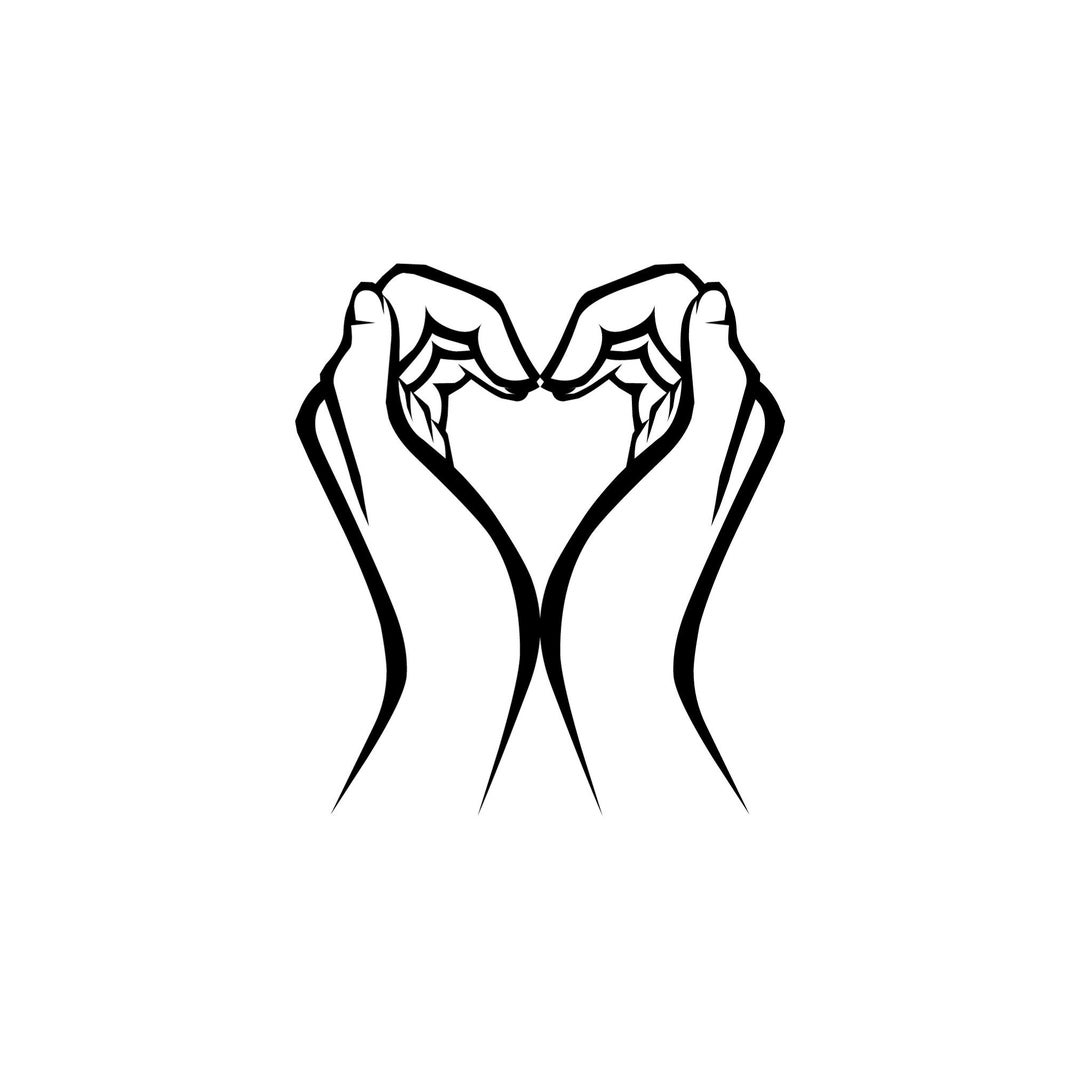 Manos del corazón svg, corazón svg, manos svg, amor svg, manos clipart ...