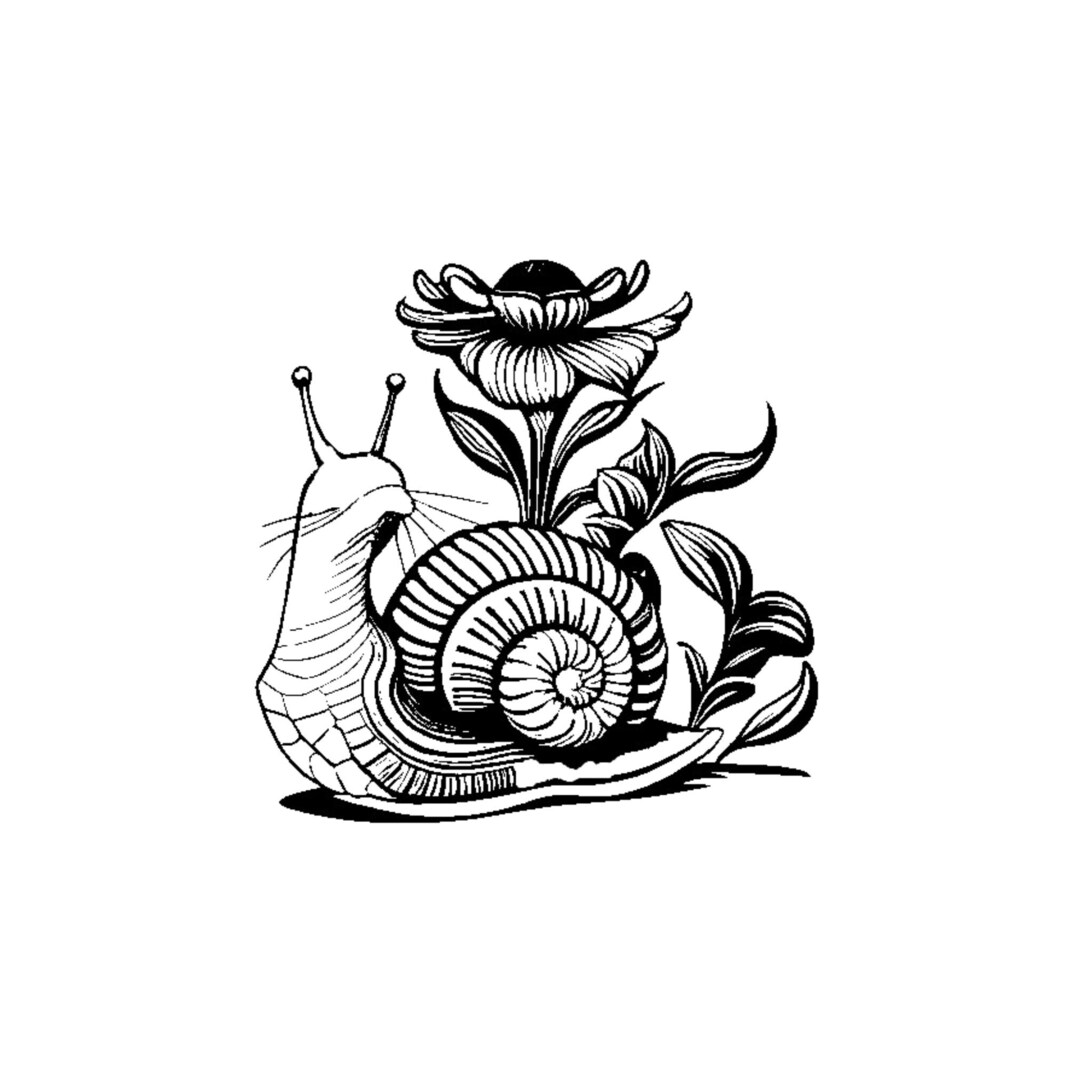 Snail Svg, Shell Svg, Slug Svg, Floral Snail Svg, Snail and Flower Svg ...