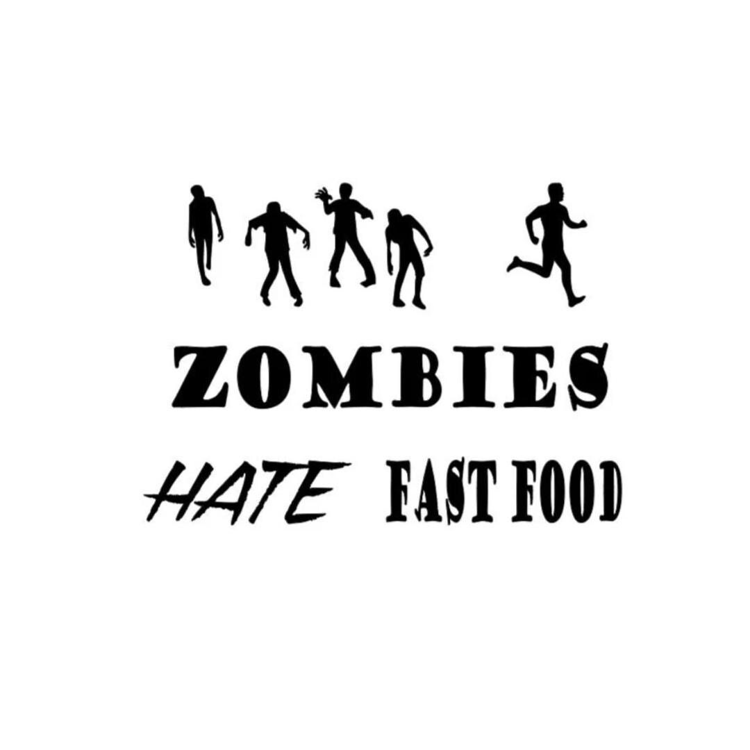 Zombies Svg, Zombies Hate Fast Food, Funny Zombie Svg, Fast Food Svg ...