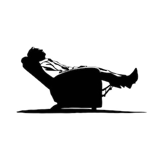 Recliner Svg, Man in a Recliner Svg, Chair Svg, Sleeping in a Chair Svg ...