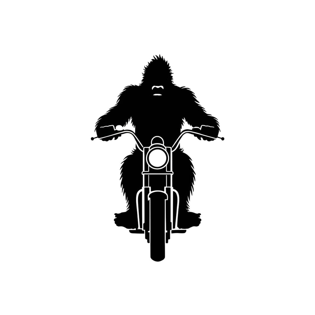 Bigfoot on Motorcycle SVG: Funny Sasquatch Decal (digital Download) - Etsy