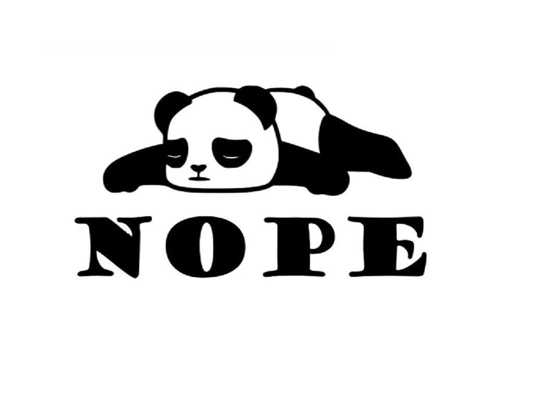 Nope Svg, Panda Svg, Panda Bear Svg, Lazy Svg, Attitude Svg, Funny ...