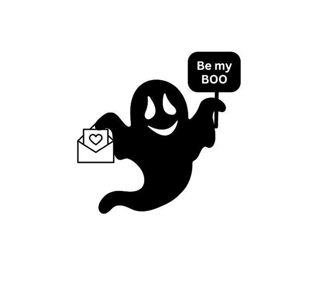 Be My Boo Svg, Boo Svg, Valentine's Day Svg, Love Svg, Ghost Svg, Cute ...