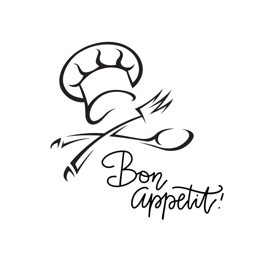 Bon Appetit Svg, Chef Svg, French Chef Svg, Utensils Svg, Kitchen Svg ...