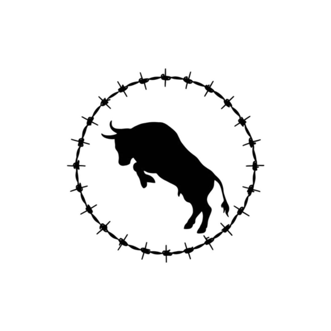 Bull Svg, Bull Decal Svg, Barbed Wire Svg, Barbed Wire Bull Svg ...