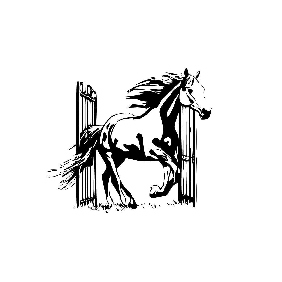 Horse Svg, Horse Galloping Svg, Gate Open Svg, Farm Svg, Running Horse ...