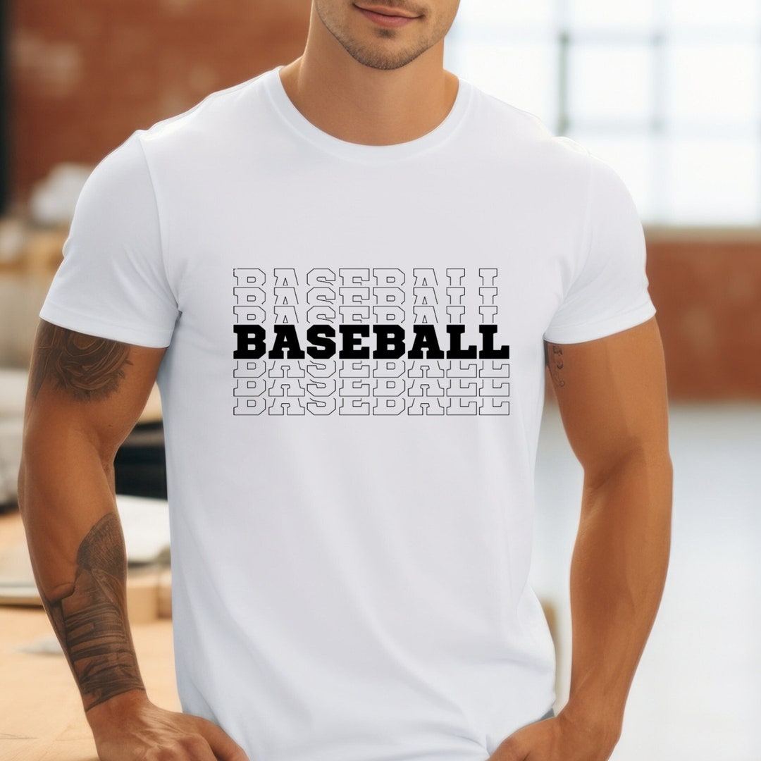 Baseball Svg, Baseball Font Svg, Stacked Baseball Font Svg, Stacked ...