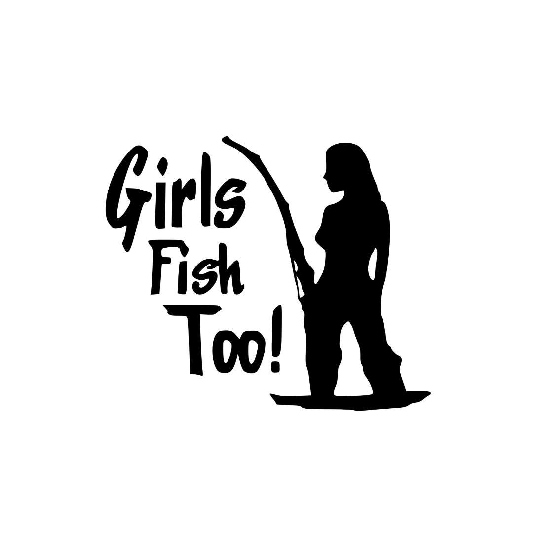 Girls Fish Too Svg, Fishing Svg, Women Sports Svg, Fish Svg, Fishing ...