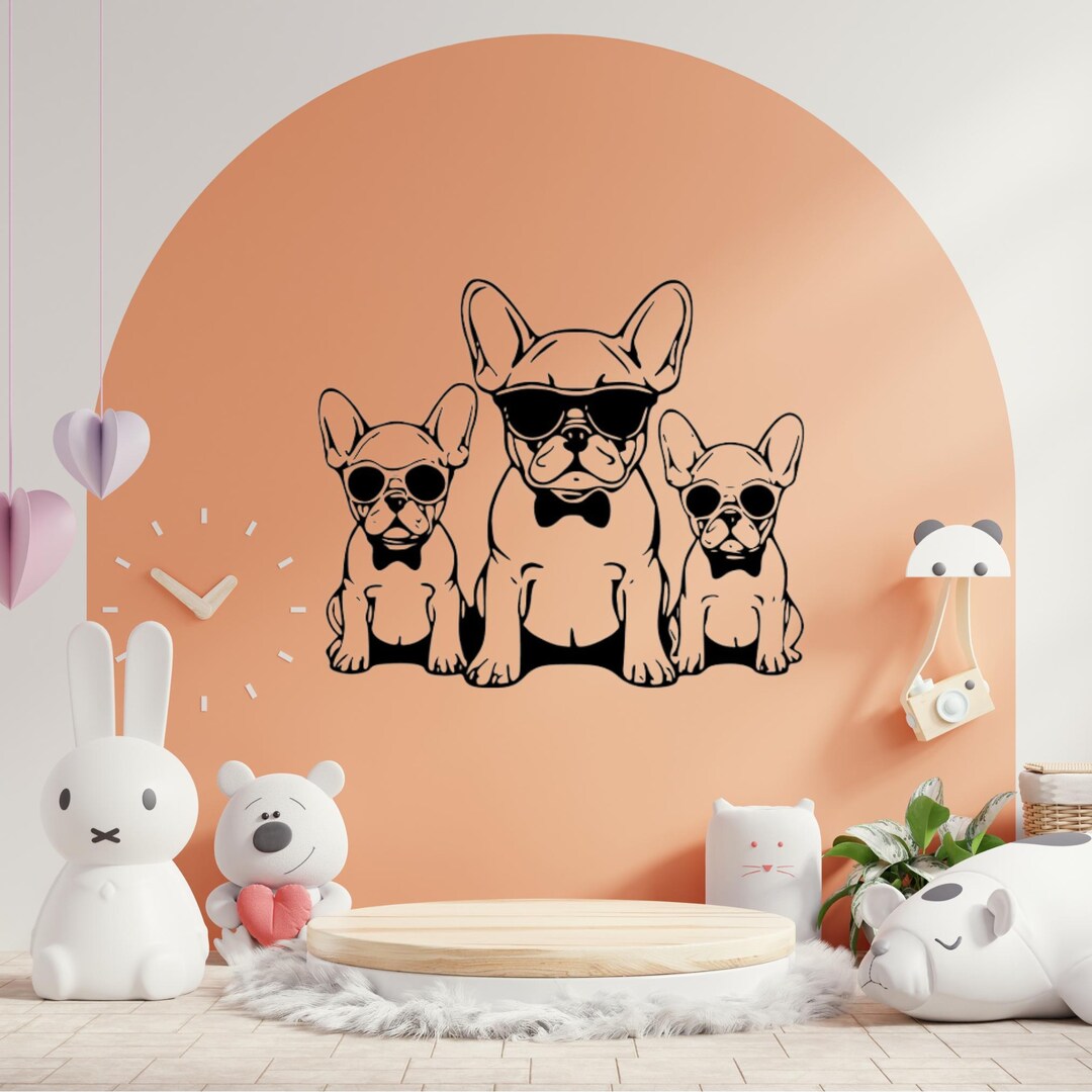 French Bulldog Svg, Bulldog Svg, Bulldog With Glasses Svg, Bulldog ...