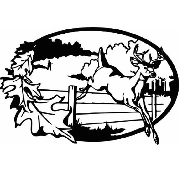 Deer Jumping Svg - Etsy