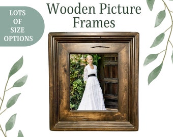 Thick Wooden Picture Frames - Etsy